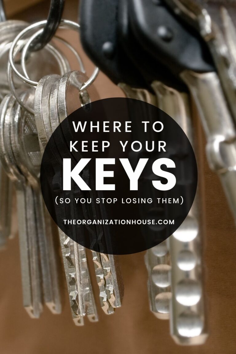 Where to Keep Keys So You Don't Lose Them - The Organization House