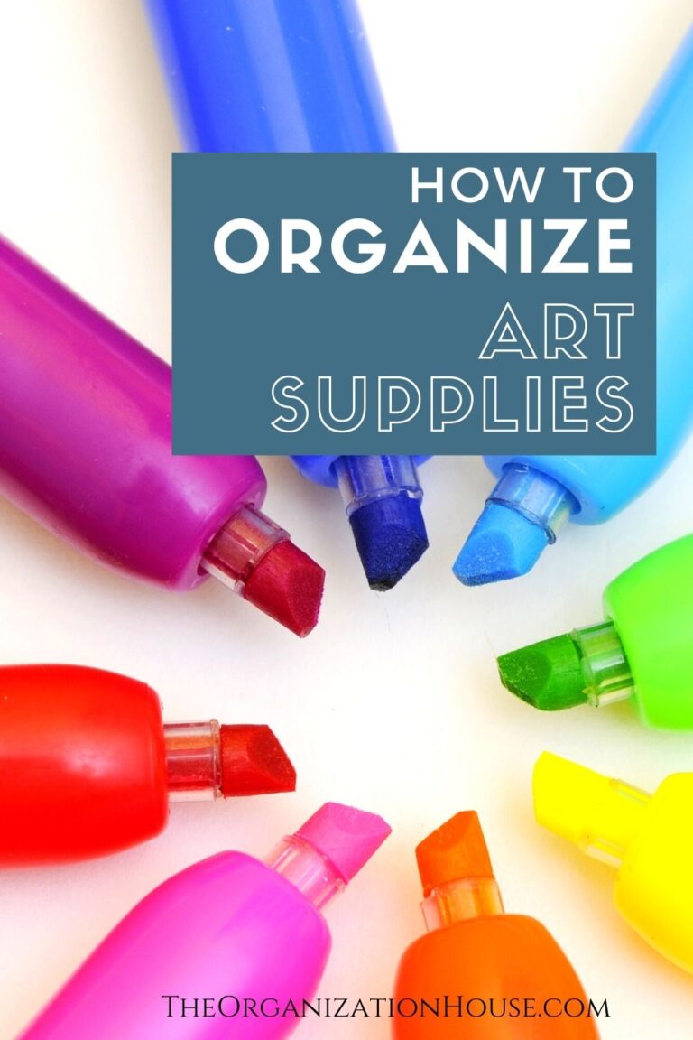 How to Organize Art Supplies - The Organization House