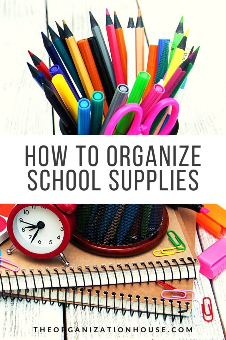 How to Organize School Supplies - The Organization House