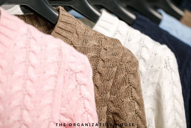 How to Organize Sweaters in a Closet - The Organization House